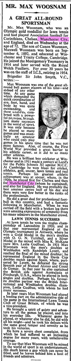 Max Woosnam – City Til I Die